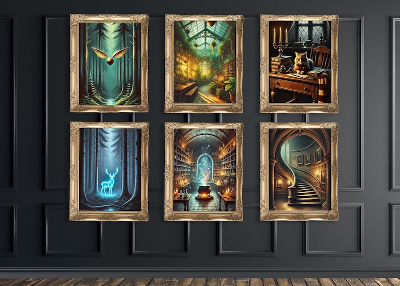 Wizard Inspired Gallery Wall Bundle | Digital Download | Magic Wizard ...