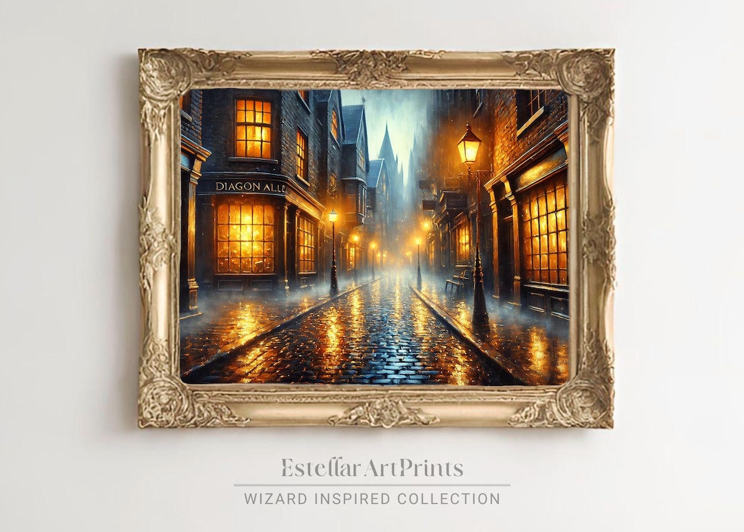 Wizard Alley | Magical Shops | Digital Artwork | Wizard Inspired ...