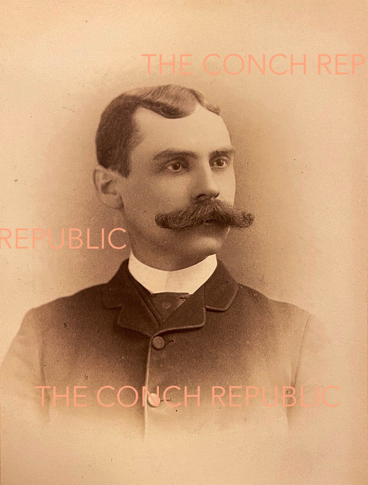 Victorian Man Mustache Portrait Cabinet Card Circa 1900 1910 Image ...