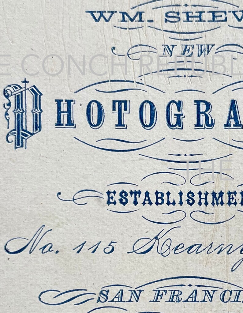 Victorian Photo Studio Cartouche: San Francisco Graphic (digital ...