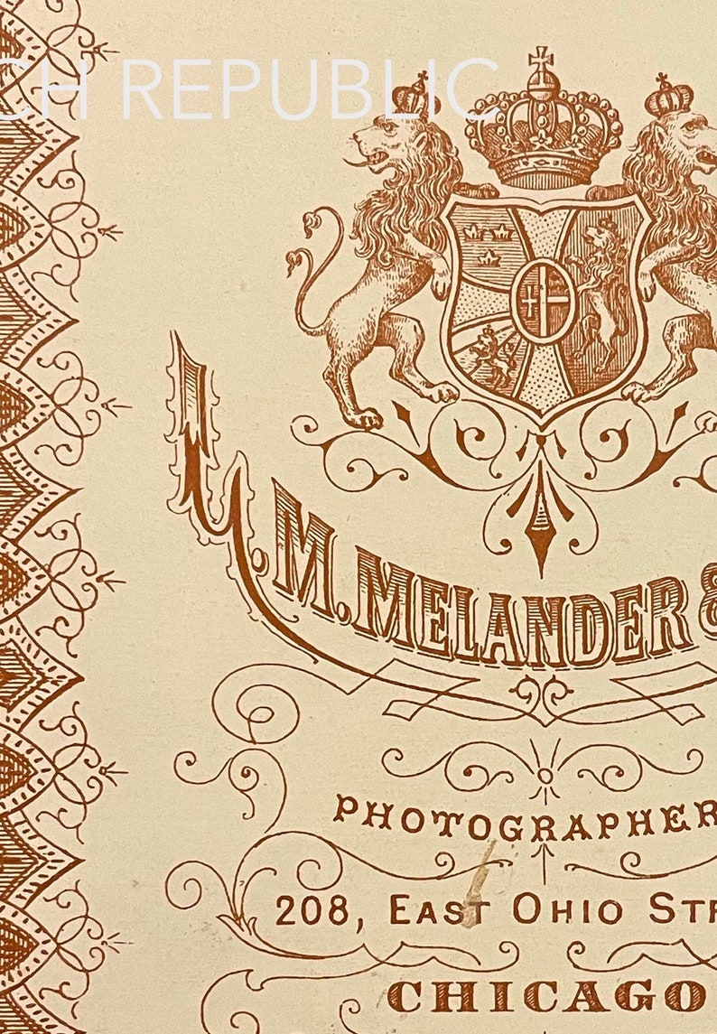 Victorian Cartouche Logo: Chicago Photo Studio Graphic PNG File ...