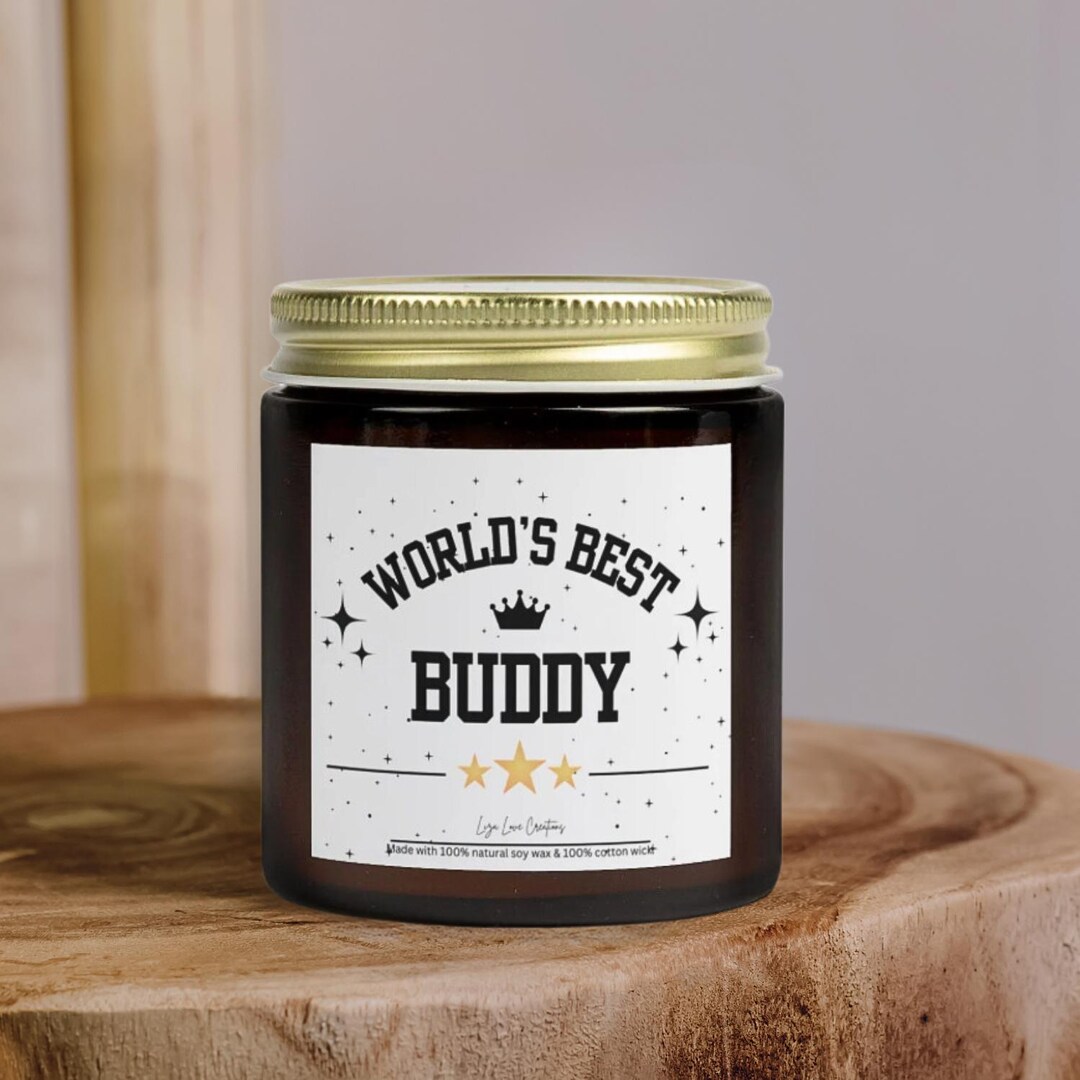 World's Best Buddy, Candle, Best Buddy, Funny Candle, Friend Gift, Gift ...