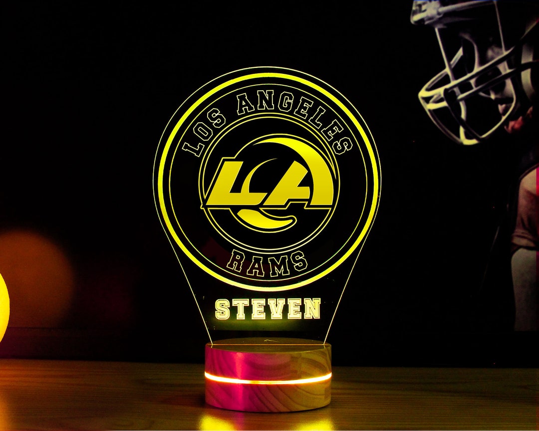 Los Angeles Rams 3D Lamp Personalized Gift for Mom Love LA Rams LA Rams ...