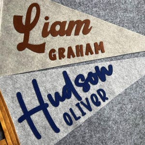 Custom Name Flag, Kids Wall Decor, Kid Name Sign, Personalized Felt ...