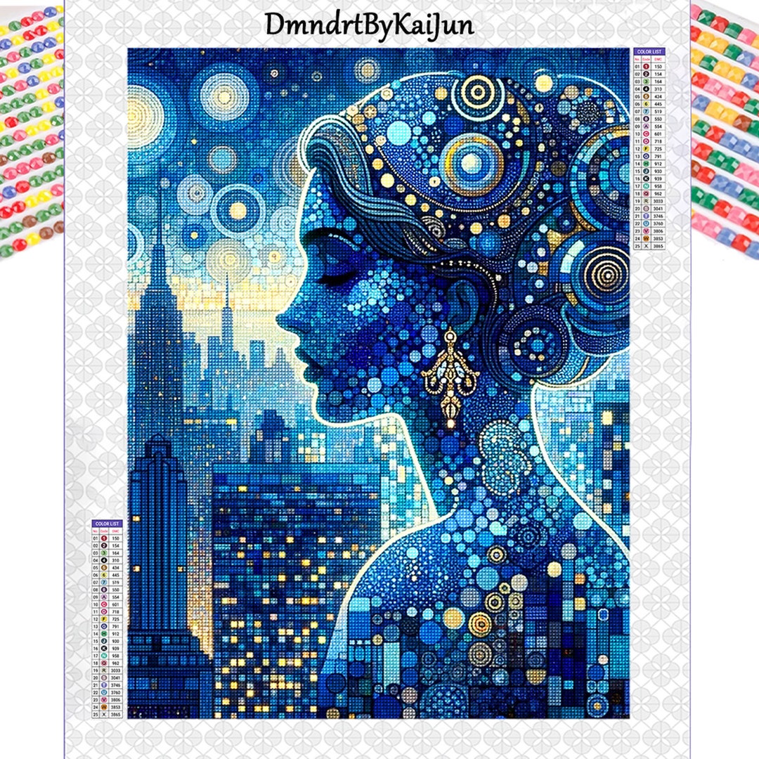 Diamond Painting Kit Fantasy Girl 5D DIY Diamond Art Home Decor Diamond ...