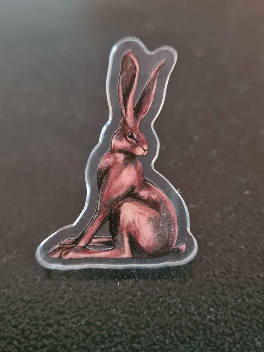 Inside Number 9 Inspired Acrylic Hare Pin Badge - Etsy