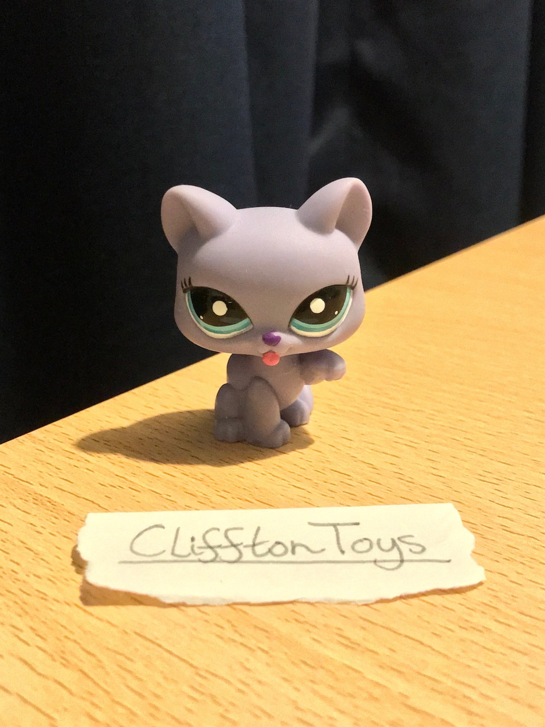 LPS Littlest Pet Shop Paw Licking Purple Cat 2170 - Etsy