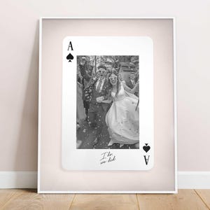 Custom Playing Card Print, Wedding Couple Gift - Etsy
