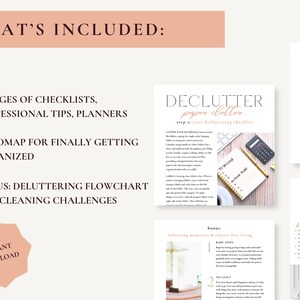 Paper Storage & Organizing / Decluttering Checklist / Printable Guide ...