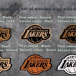 Los Angeles Lakers Wall Poster,los Angeles Lakers Wooden Sign, Custom ...