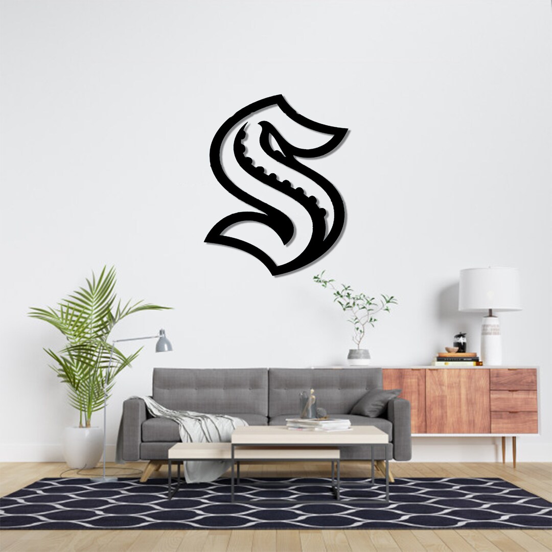 Seattle Kraken Wall Poster,seattle Kraken Wooden Sign, Custom Seattle ...
