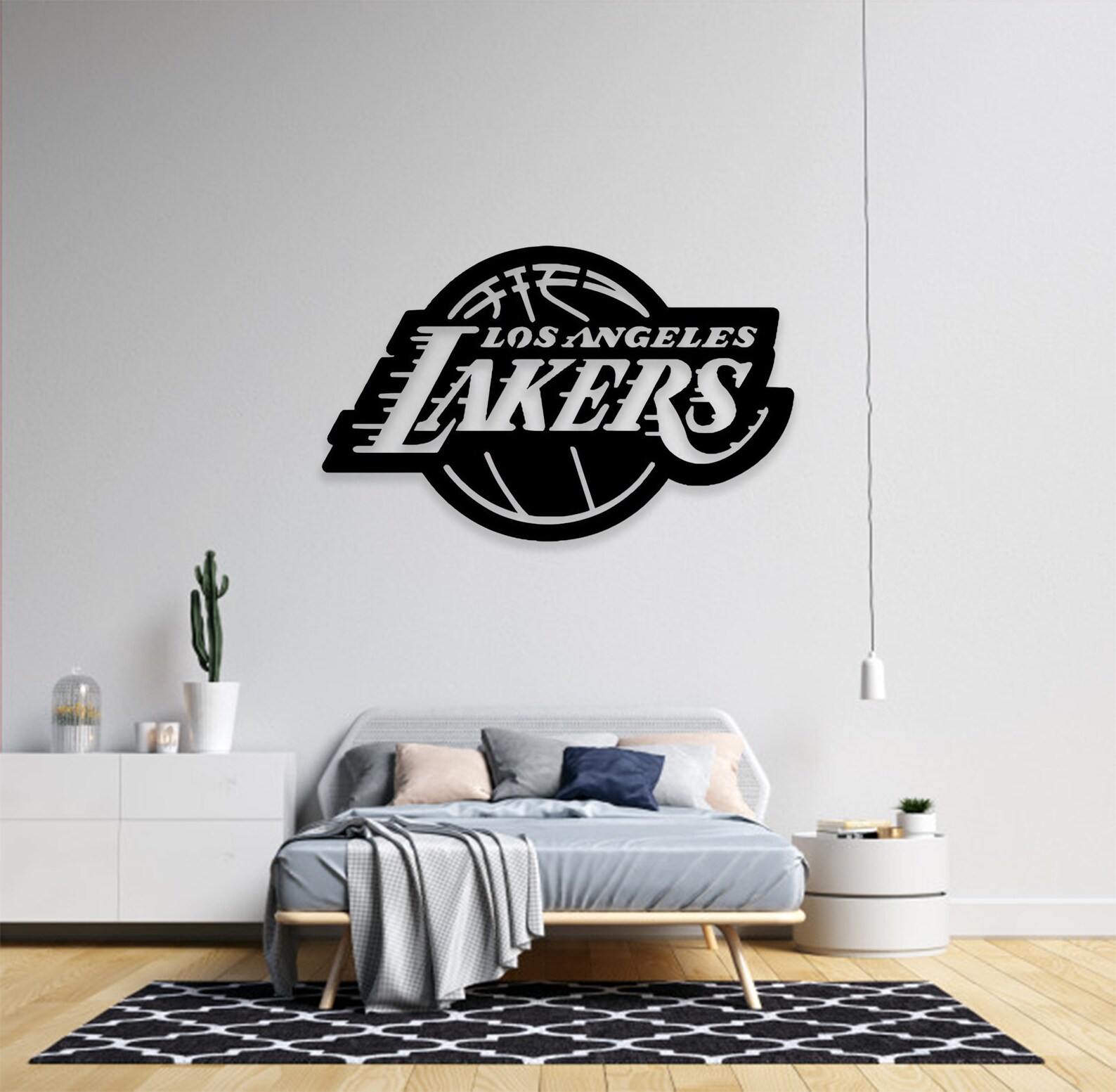 Los Angeles Lakers Wall Poster,los Angeles Lakers Wooden Sign, Custom ...