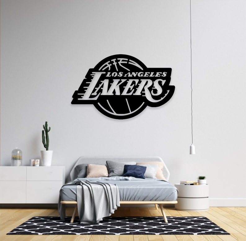 Los Angeles Lakers Wall Poster,los Angeles Lakers Wooden Sign, Custom ...