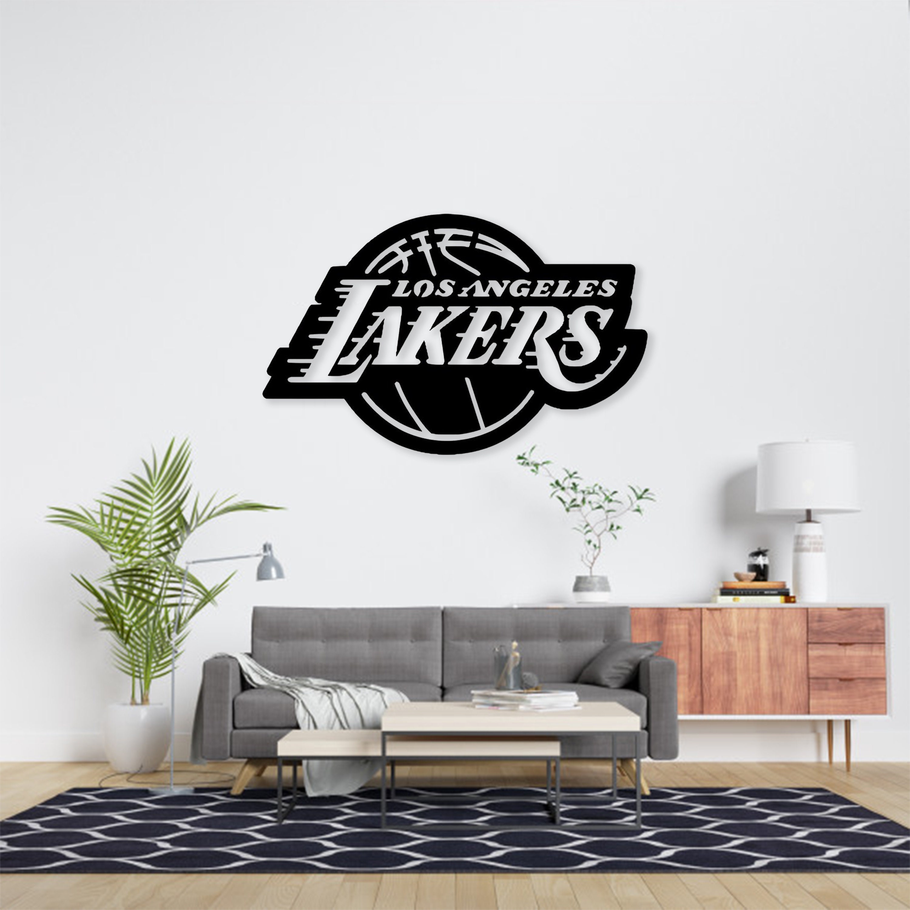 Los Angeles Lakers Wall Poster,los Angeles Lakers Wooden Sign, Custom ...