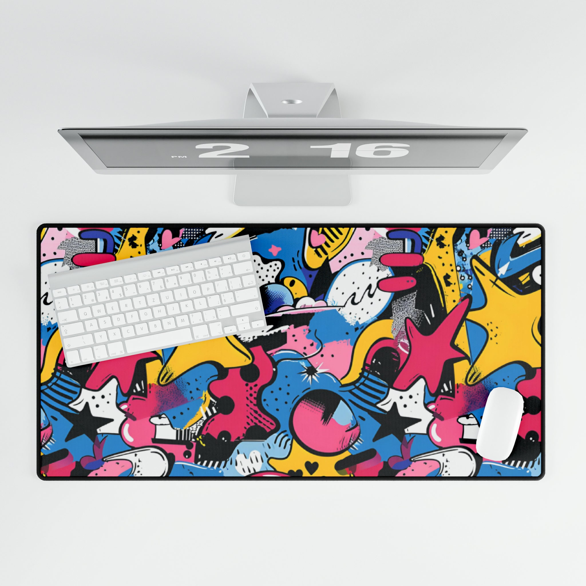 Anime Desk Mat, Comic Pop Desk Mat, Cute Desk Mat, Desk Mat Aesthetic ...