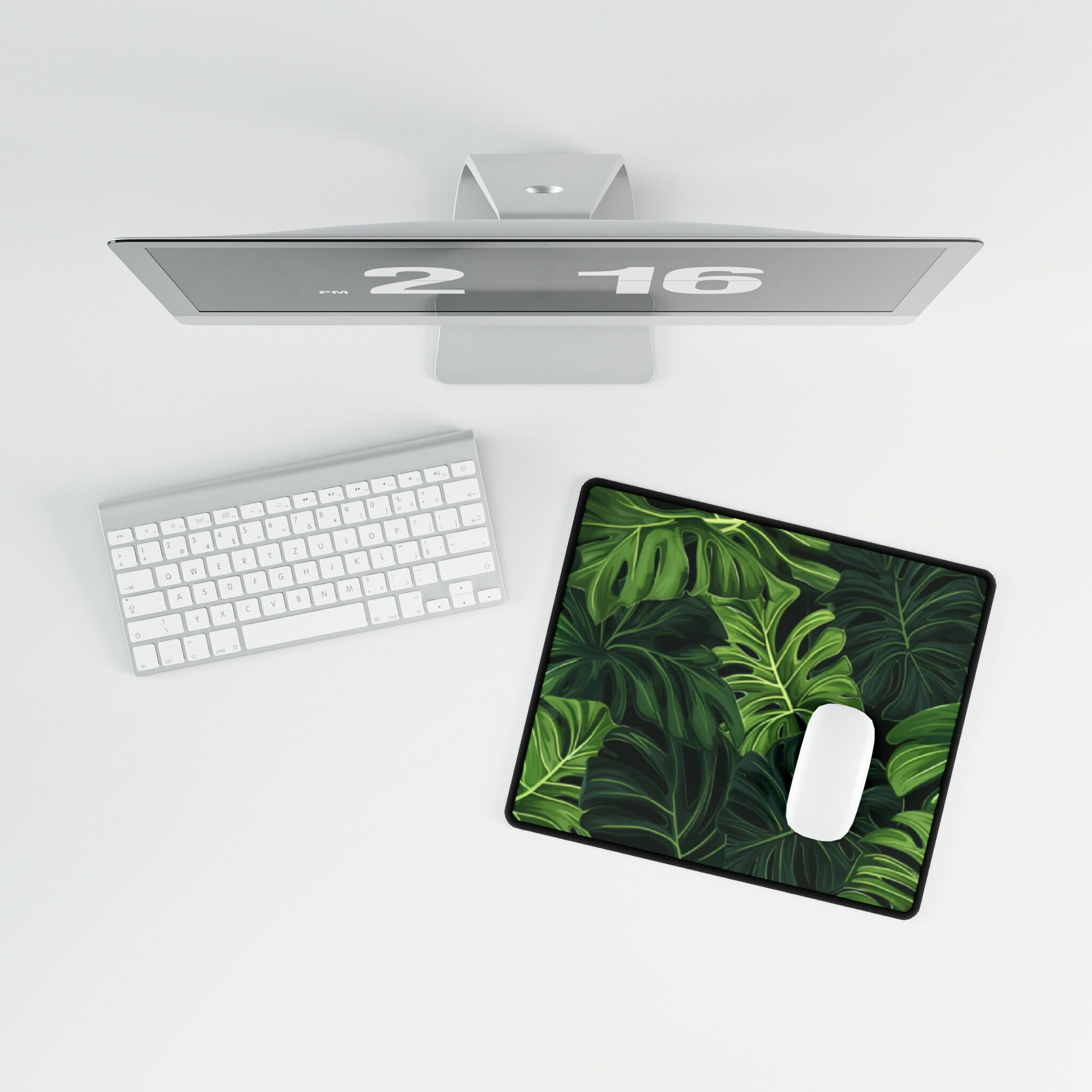 Green Desk Mat, Monstera Leaves Desk Mat, Cute Desk Mat, Desk Mat ...