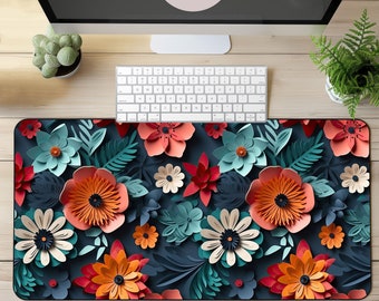Cute Desk Mat, 3D Floral Desk Mat, 3-dimensional Flower Desk Mat ...