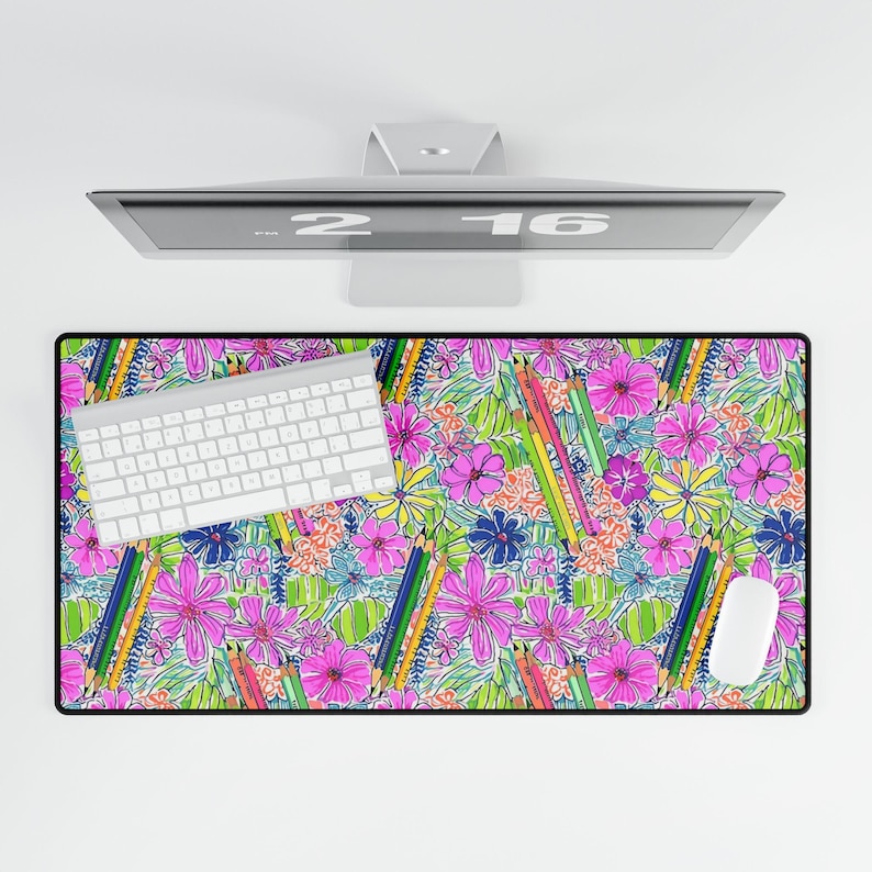 Teacher Desk Mat, Cute Desk Mat, Preppy Teacher Desk Mat, Teacher ...