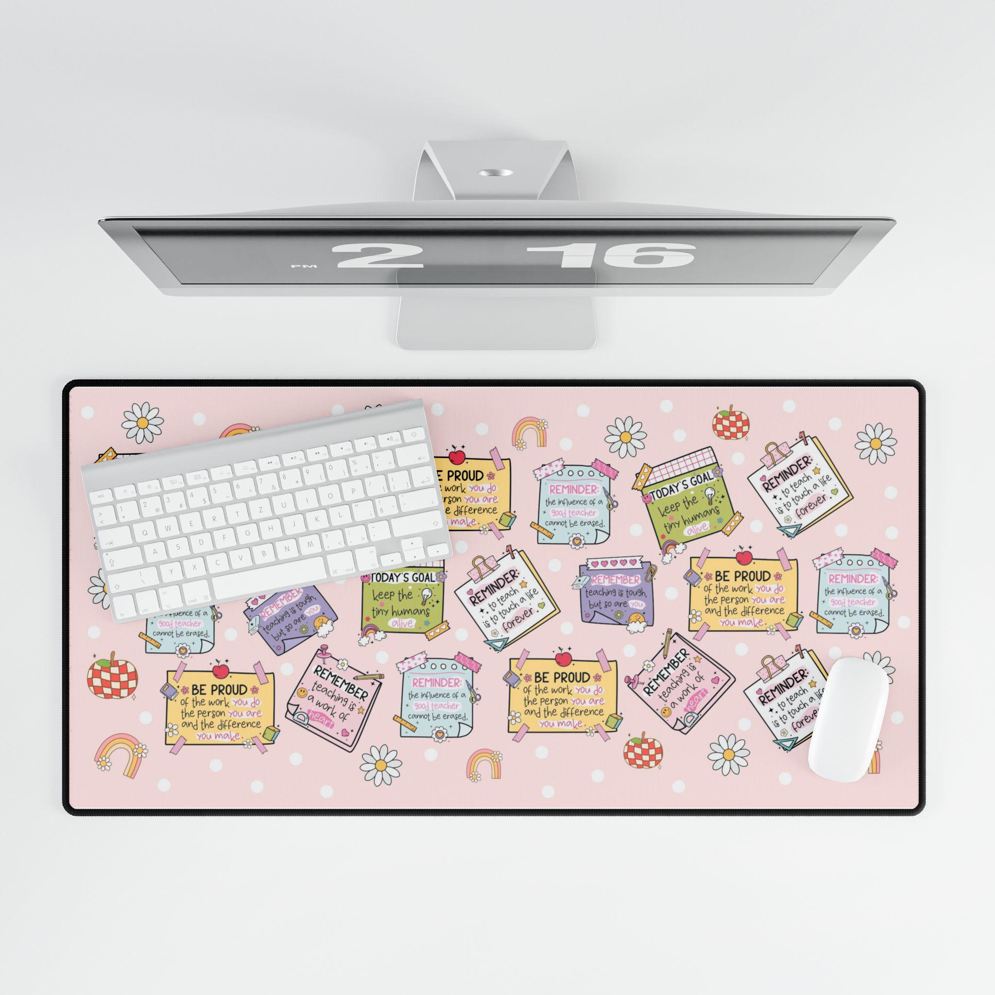 Cute Desk Mat, Teacher Desk Mat, Daily Teacher Reminders Desk Mat ...