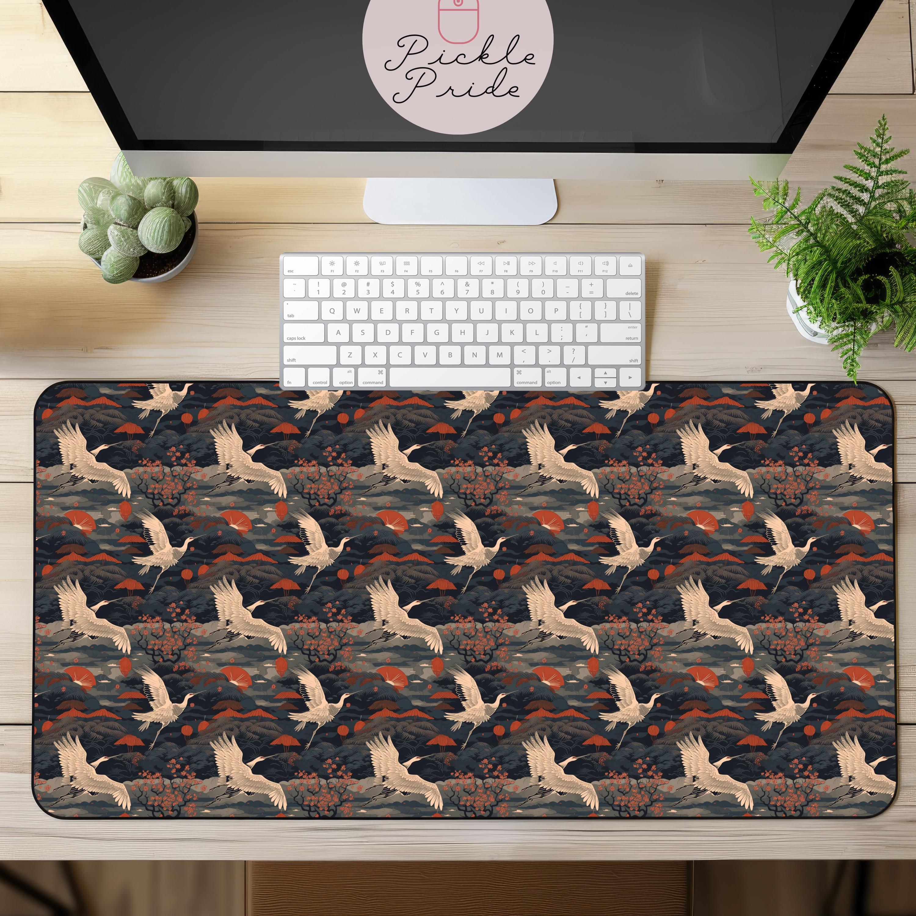 Large Japanese Desk Mat, Japanese Desk Mat, Vintage Japanese Desk Mat ...