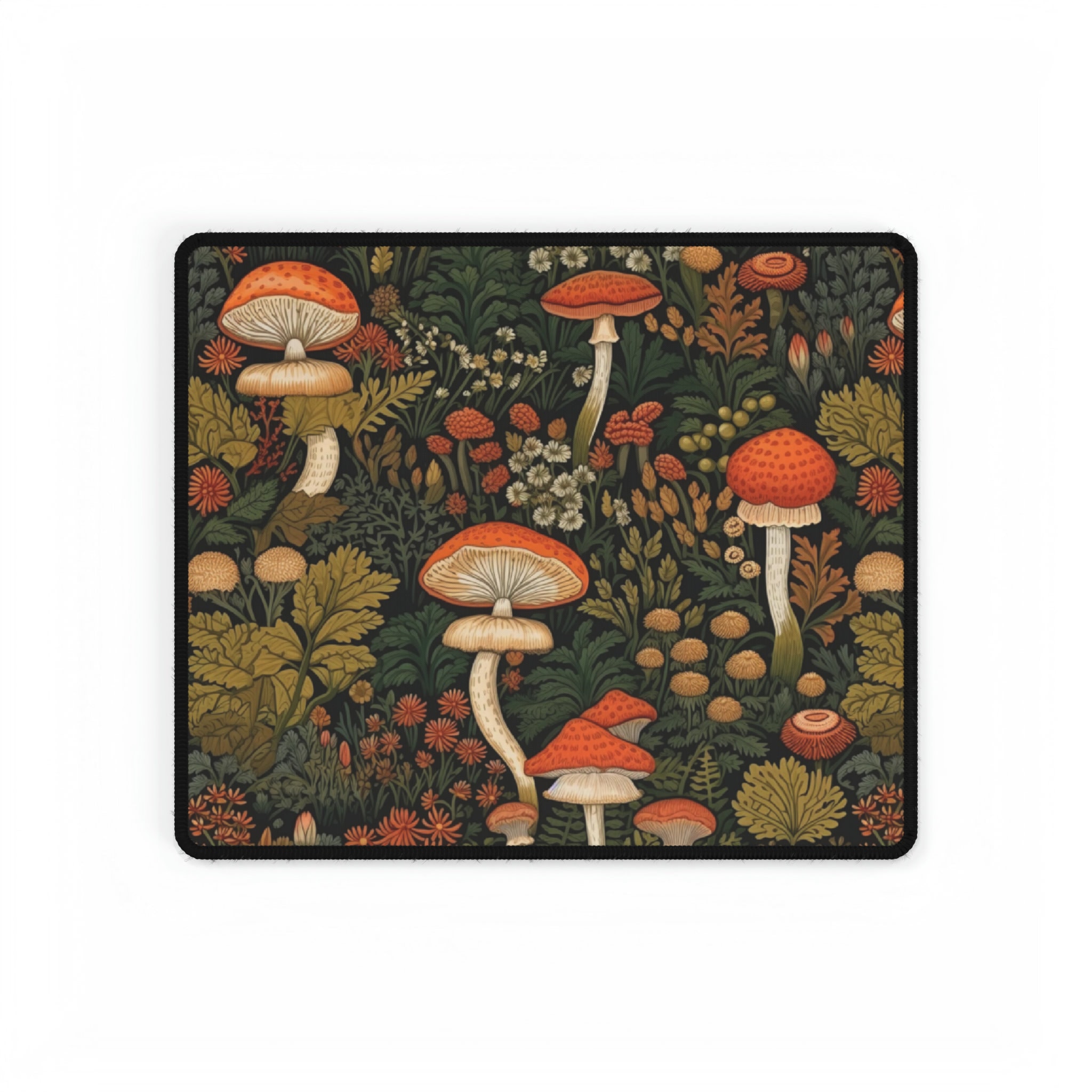 Mushroom Desk Mat, Cute Desk Mat, Cottagecore Mushroom Desk Mat, Desk ...