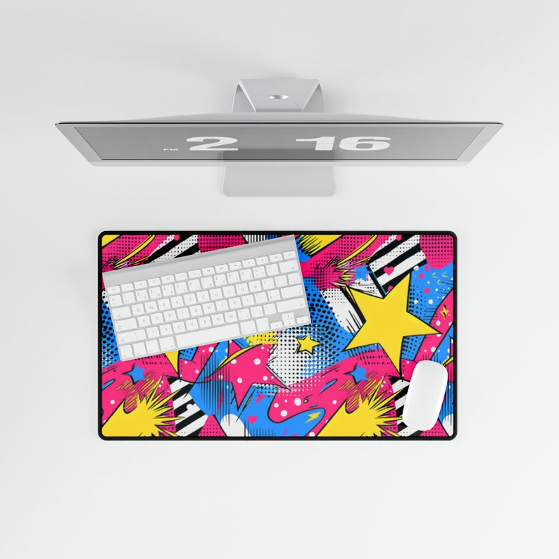 Anime Desk Mat, Comic Pop Desk Mat, Cute Desk Mat, Desk Mat Aesthetic ...