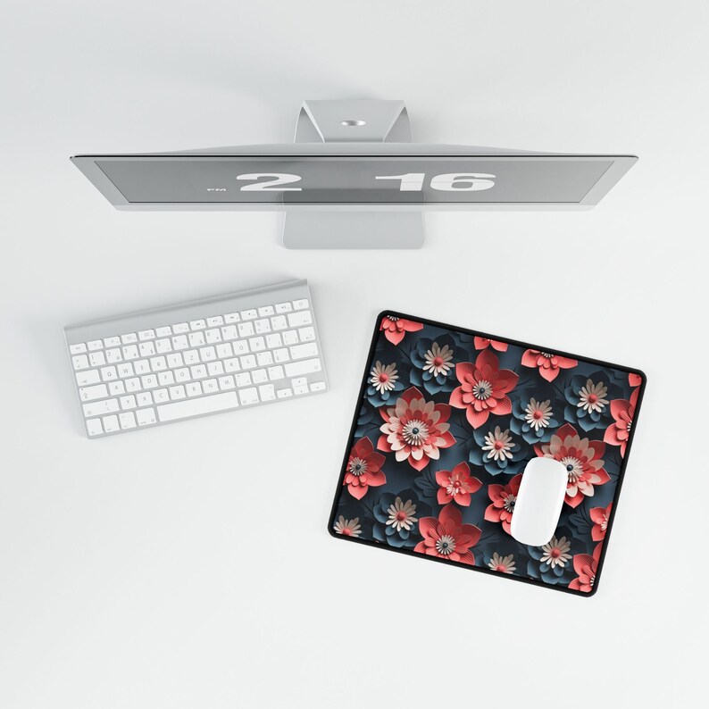 Cute Desk Mat, 3D Floral Desk Mat, 3-dimensional Flower Desk Mat, Paper ...