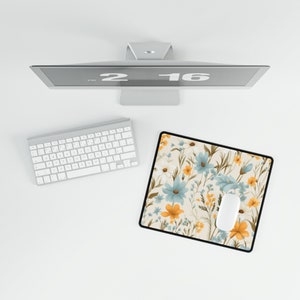 Cottagecore Desk Mat, Cute Desk Mat, Pastel Floral Cottagecore Desk Mat ...