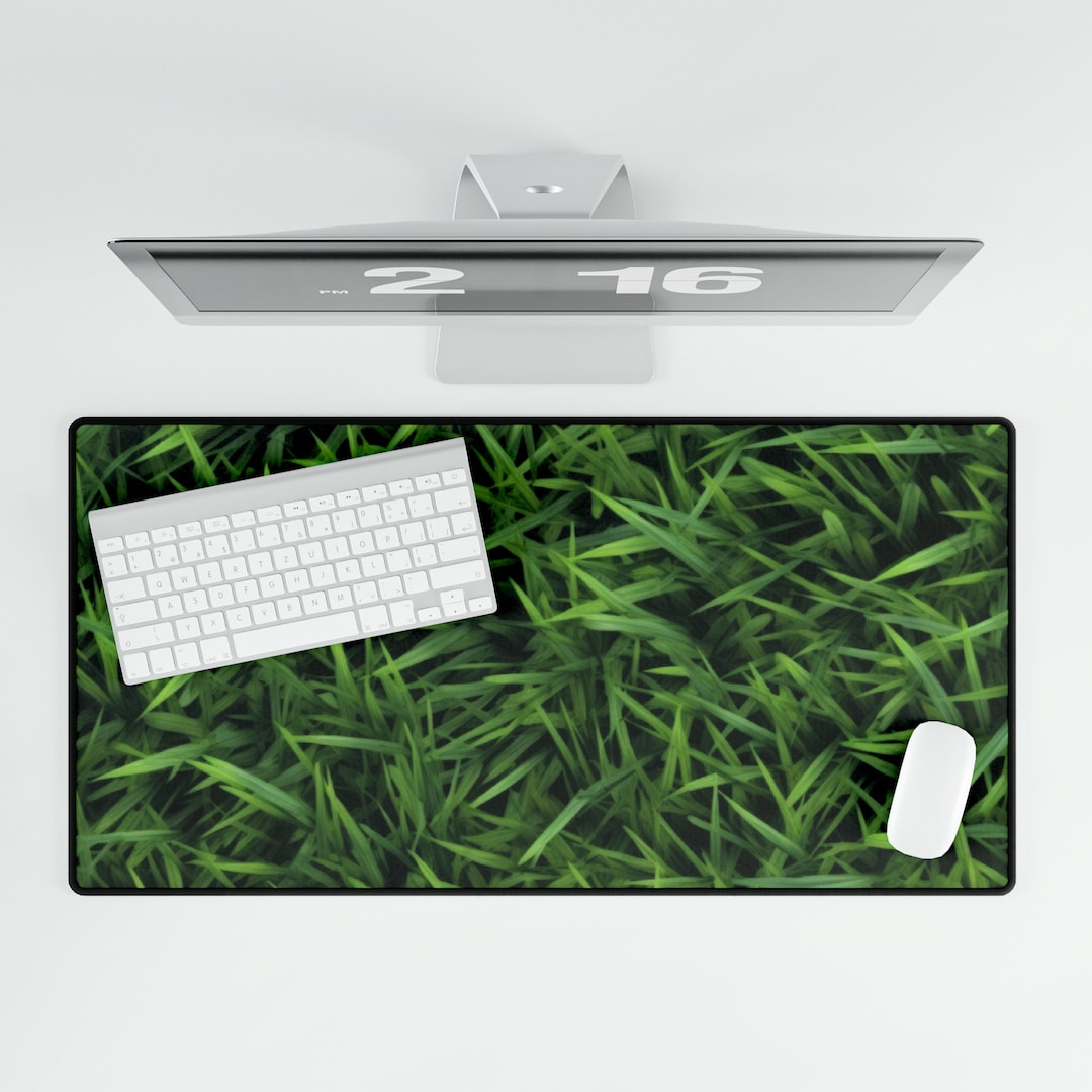 Green Desk Mat, Grass Desk Mat, Cute Desk Mat, Desk Mat Aesthetic, Desk ...