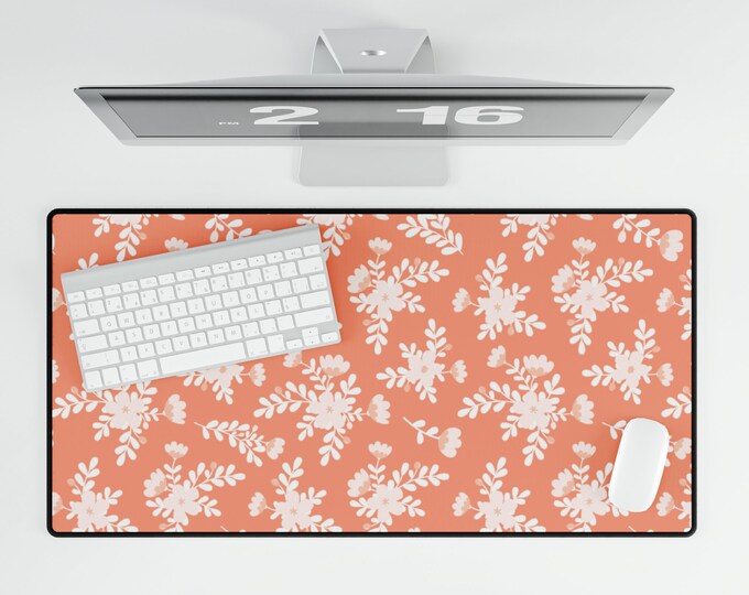 Cute Desk Mat, Boho Flower Desk Mat, Desk Mat Cute, Desk Mat Aesthetic ...