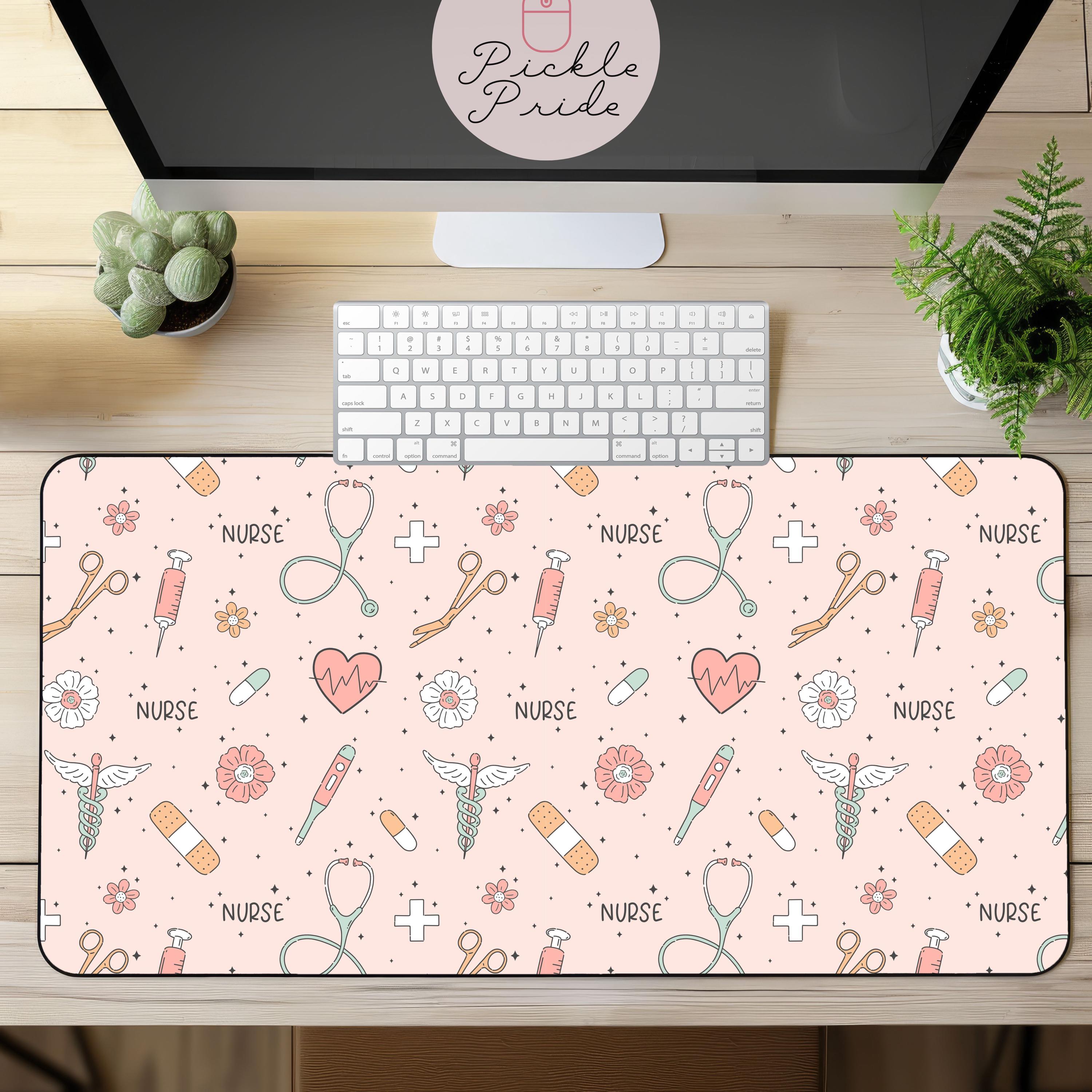 Large Nurse Desk Mat, Nurse Desk Mat, Nurse Office Decor, Nurse Office ...