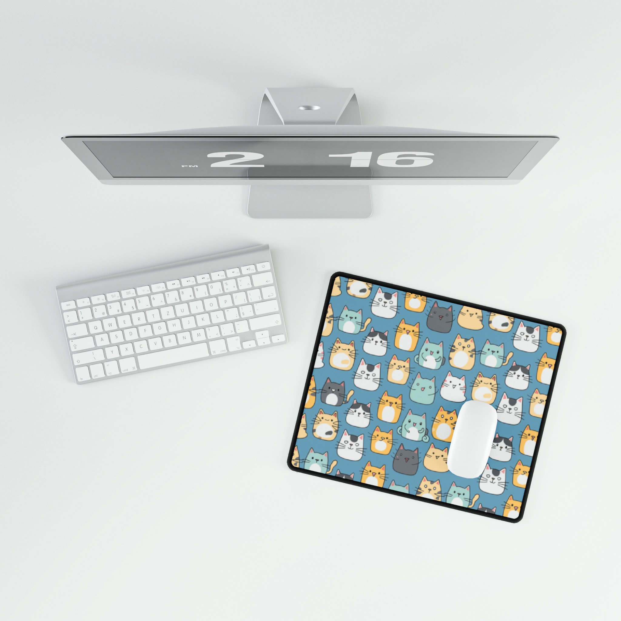 Kawaii Cat Desk Mat, Cute Desk Mat, Desk Mat Kawaii, Desk Mat Aesthetic ...