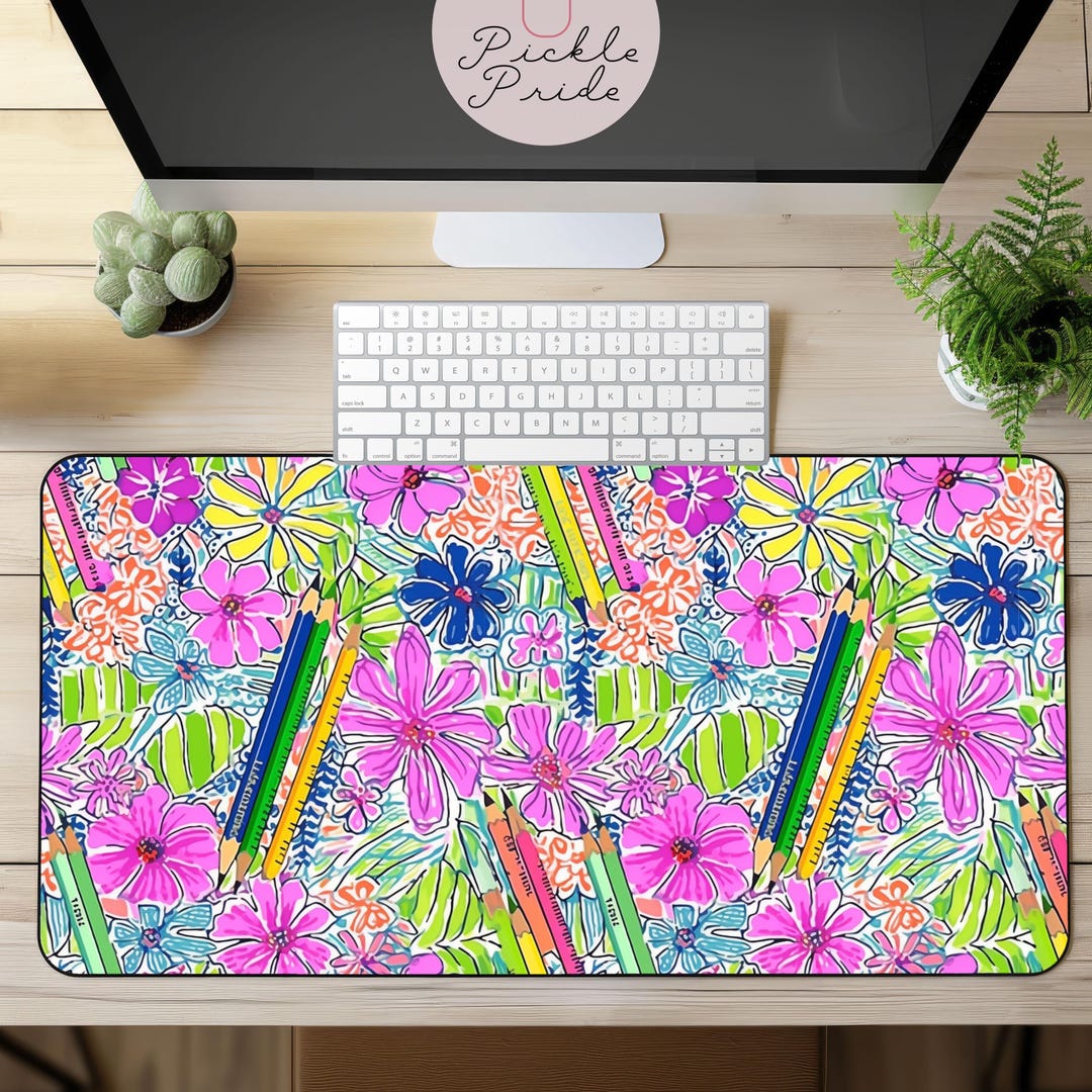Teacher Desk Mat, Cute Desk Mat, Preppy Teacher Desk Mat, Teacher ...