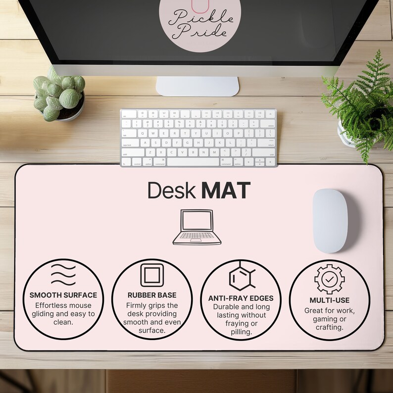 Cute Desk Mat, Teacher Desk Mat, Pencil Bow Desk Mat Coquette Teacher ...