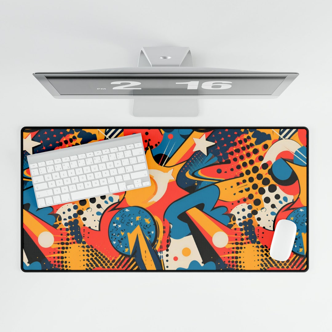 Anime Desk Mat, Comic Pop Desk Mat, Cute Desk Mat, Desk Mat Aesthetic ...