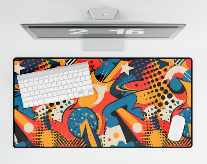 Anime Desk Mat, Comic Pop Desk Mat, Cute Desk Mat, Desk Mat Aesthetic ...