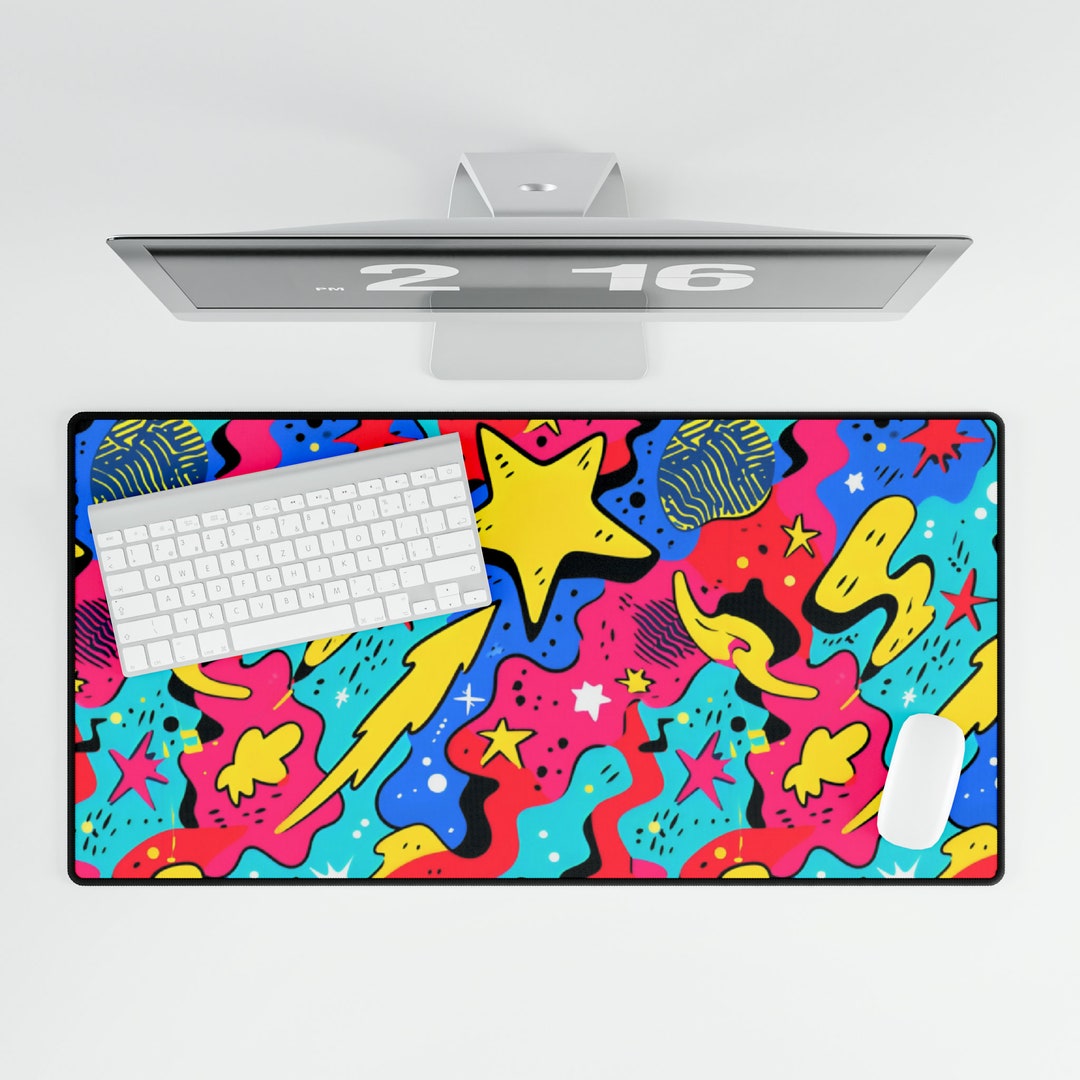 Anime Desk Mat, Comic Pop Desk Mat, Cute Desk Mat, Desk Mat Aesthetic ...