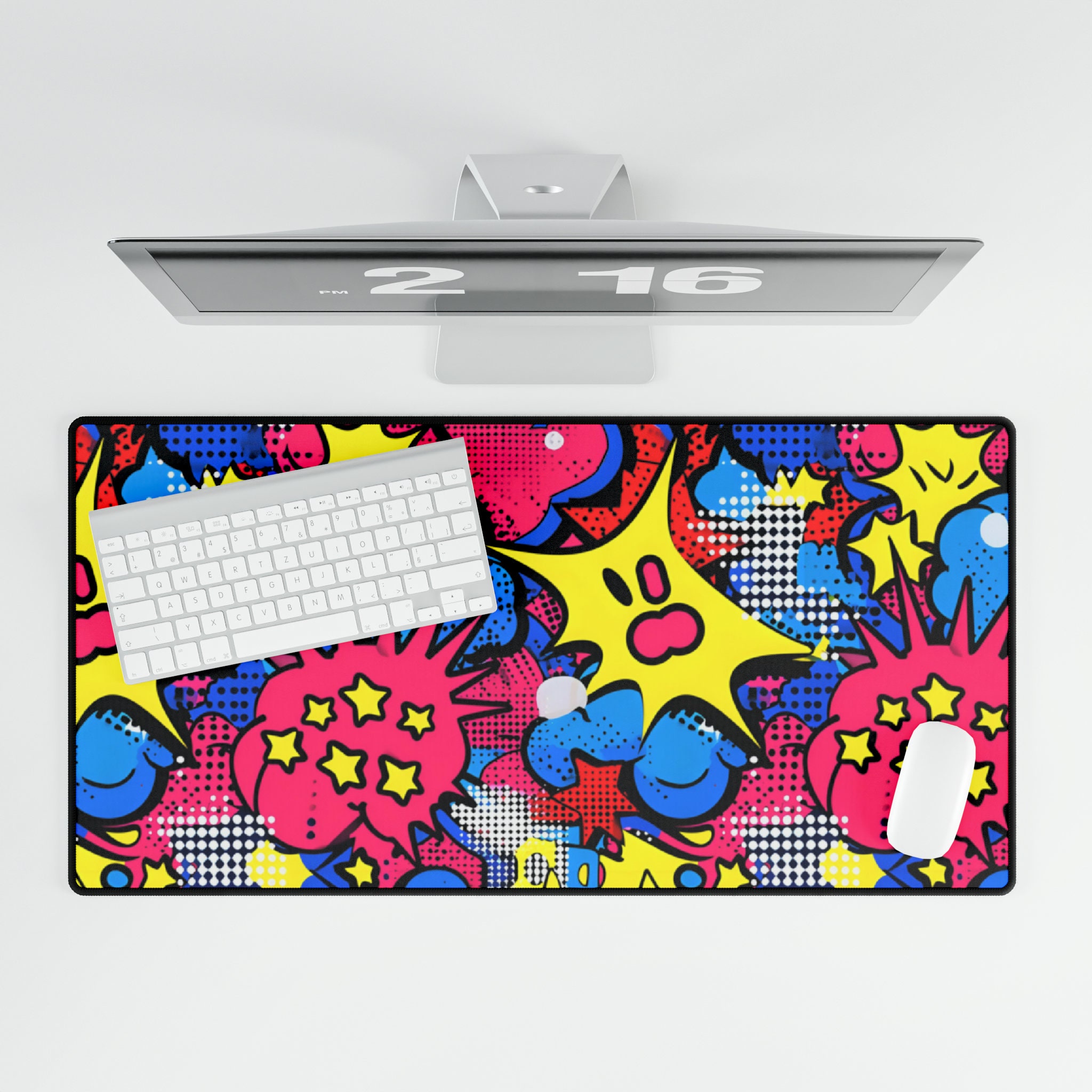 Anime Desk Mat, Comic Pop Desk Mat, Cute Desk Mat, Desk Mat Aesthetic ...