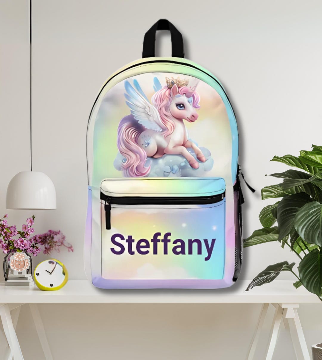 Custom Unicorn Backpack, Kids Backpack, Personalized School Bag ...