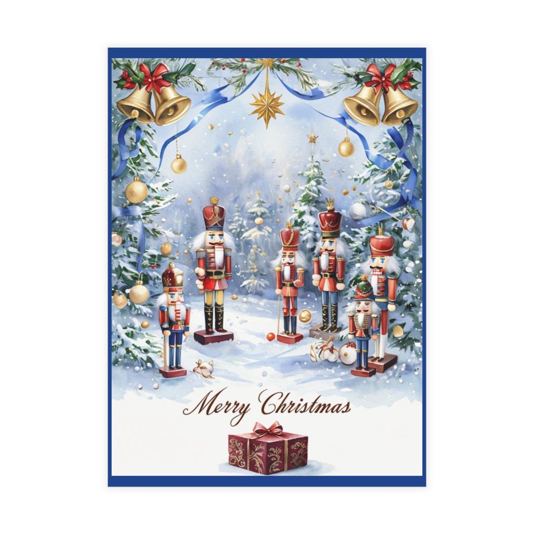 Christmas Nutcracker Postcard Bundle, Holiday Greeting Cards, Envelopes ...