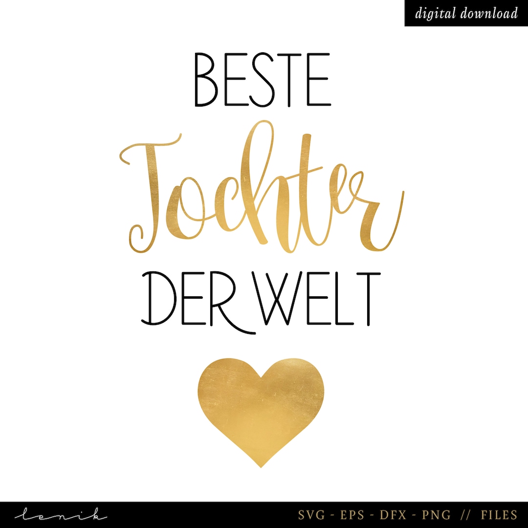 Best Daughter in the World Digital File - Etsy