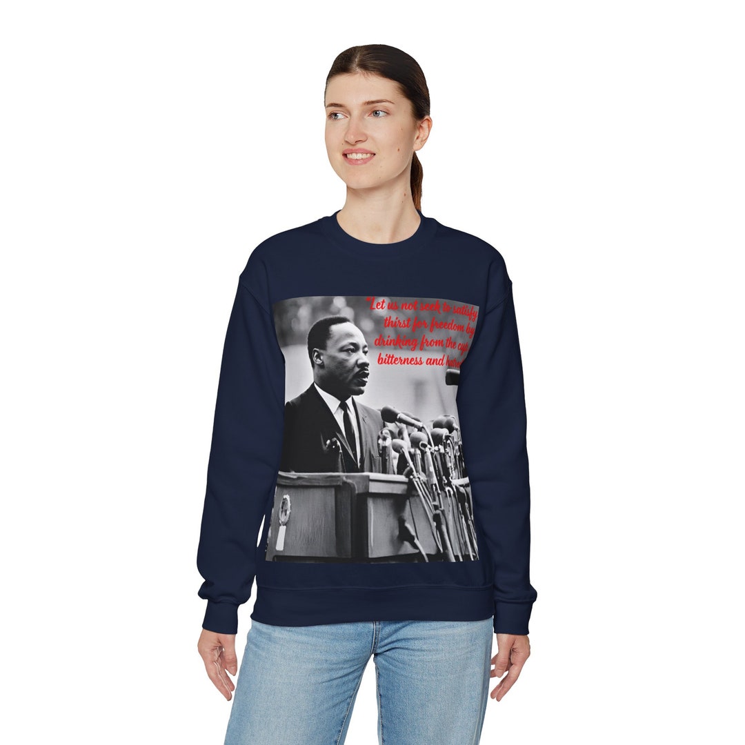 Martin Luther King Crewneck Sweatshirt - Etsy