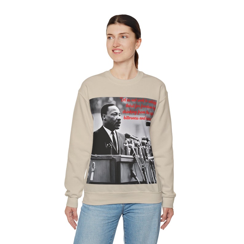 Martin Luther King Crewneck Sweatshirt - Etsy