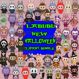 Labubu Halloween Clipart Png, Cute Illustrations, Kawaii Labubu Art ...