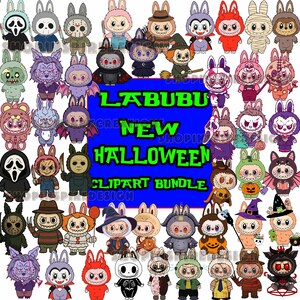 Labubu Halloween Clipart Png, Cute Illustrations, Kawaii Labubu Art ...