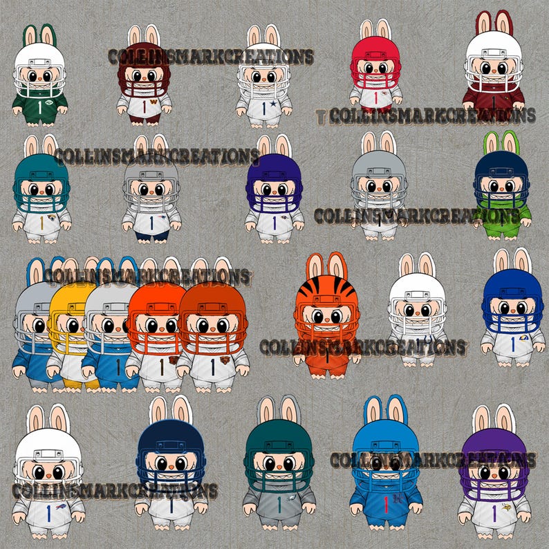 LABUBU PNG Clipart Bundle, Kawaii Cute Digital Stickers ,chibi Cartoon ...