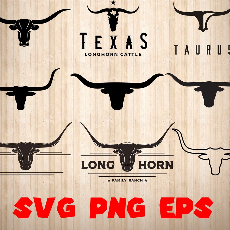 Longhorn Svg - Etsy