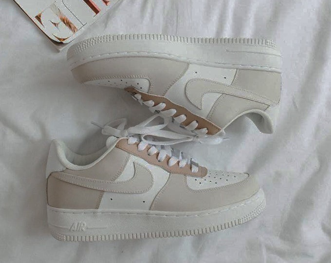 Cream AF1 Custom - Etsy