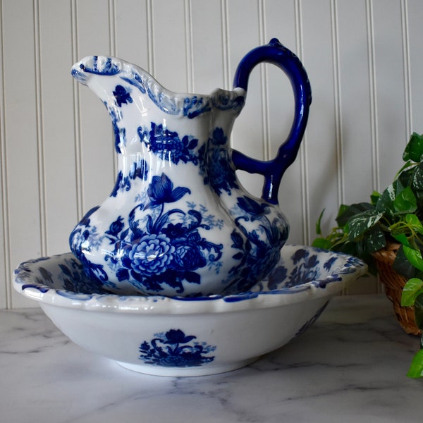 Pitcher and Bowl Set - Etsy