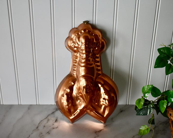 Large Vintage Tagus Copper Lobster Mold, Copper Wall Hanging, Made in ...